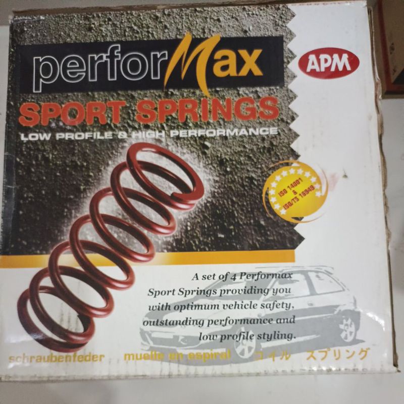 APM Performax Perodua Viva Sport Coil Spring (1Set = 4PCS) | Shopee ...