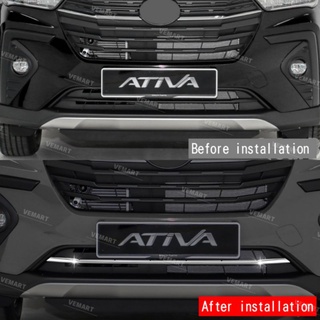 Vemart perodua ativa front bumper trim garnish accessories chrome ...
