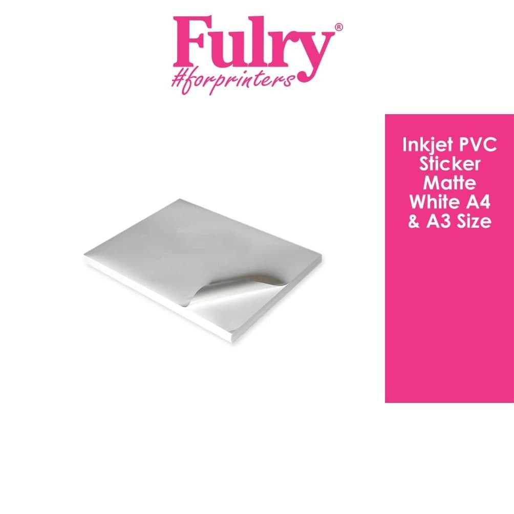 Inkjet PVC Sticker Matte White A4 (10pcs/sheets) | Shopee Malaysia