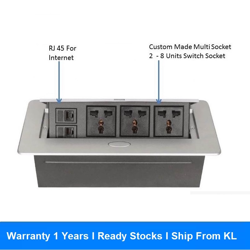 Recess Table Top Console With RG 45 Socket Outlet | Shopee Malaysia