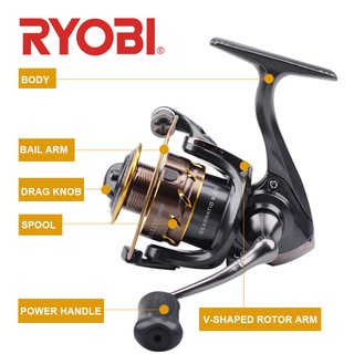 New RYOBI ULTRA LITE 500/800/1000 mini Spinning Fishing Reels 3+1BB ...