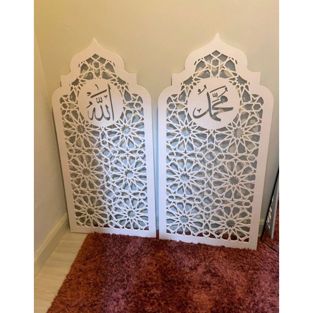 SURAU mihrab decoration,mini mihrab,ruang solat,deco panel,khat,wall ...