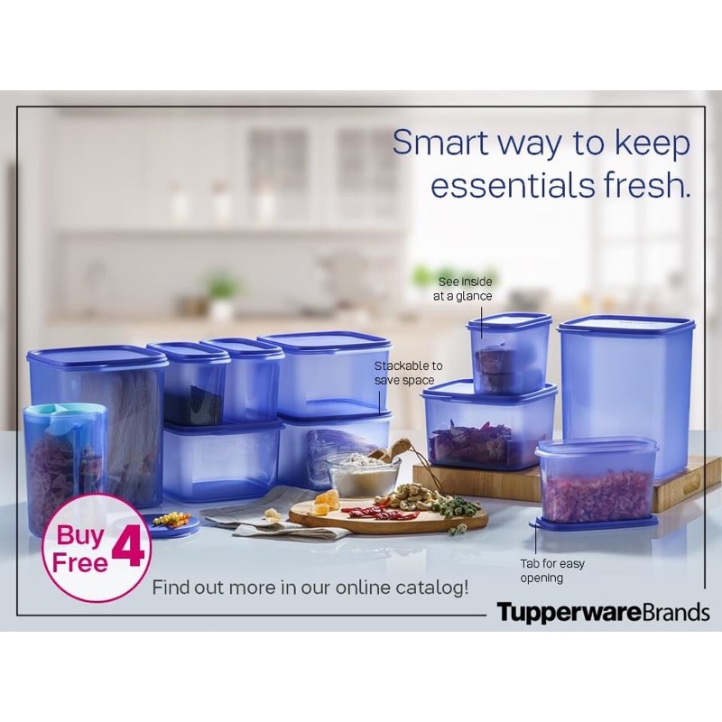 Tupperware Smart saver SQ 2.5L | Shopee Malaysia