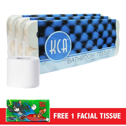 KCA - Bathroom Tissue 3 Bundle X 10 Rolls x 400 sheets [Free Onwards Tissue] / Tisu Tandas ...