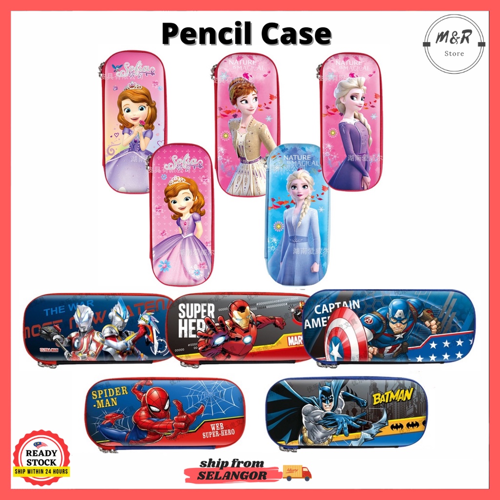 Pencil Case Cartoon Kids EVA Waterproof Primary School Children Boy ...