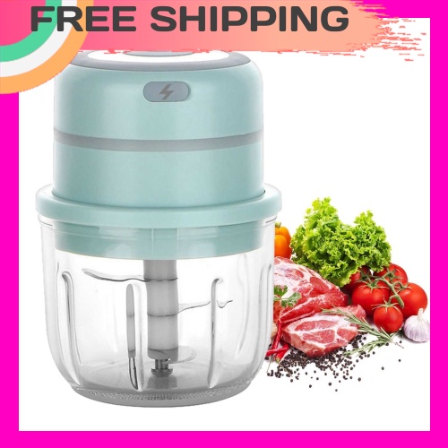 Electric Mini Garlic Chopper Food Slicer Portable Garlic Grinder ...