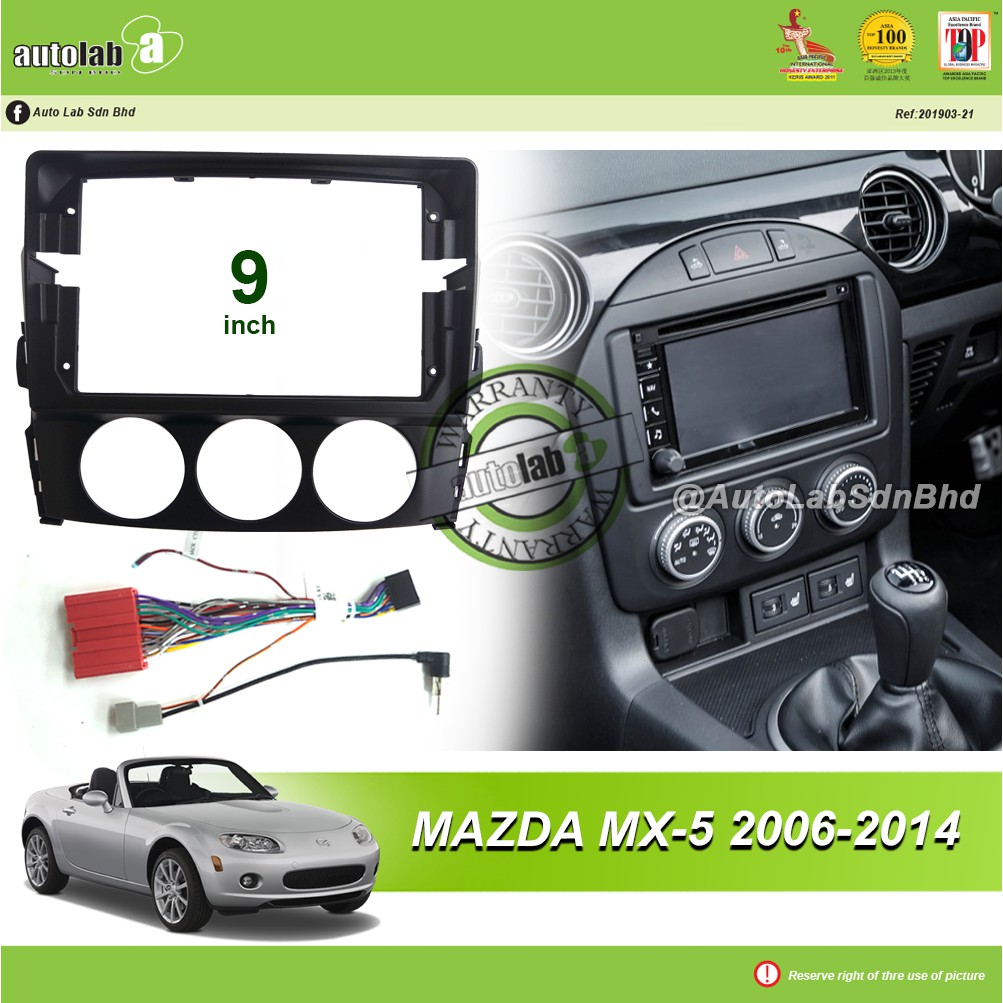 Big Screen Casing Android 9 inch Mazda MX5 2006-2014 (with Socket Mazda ...