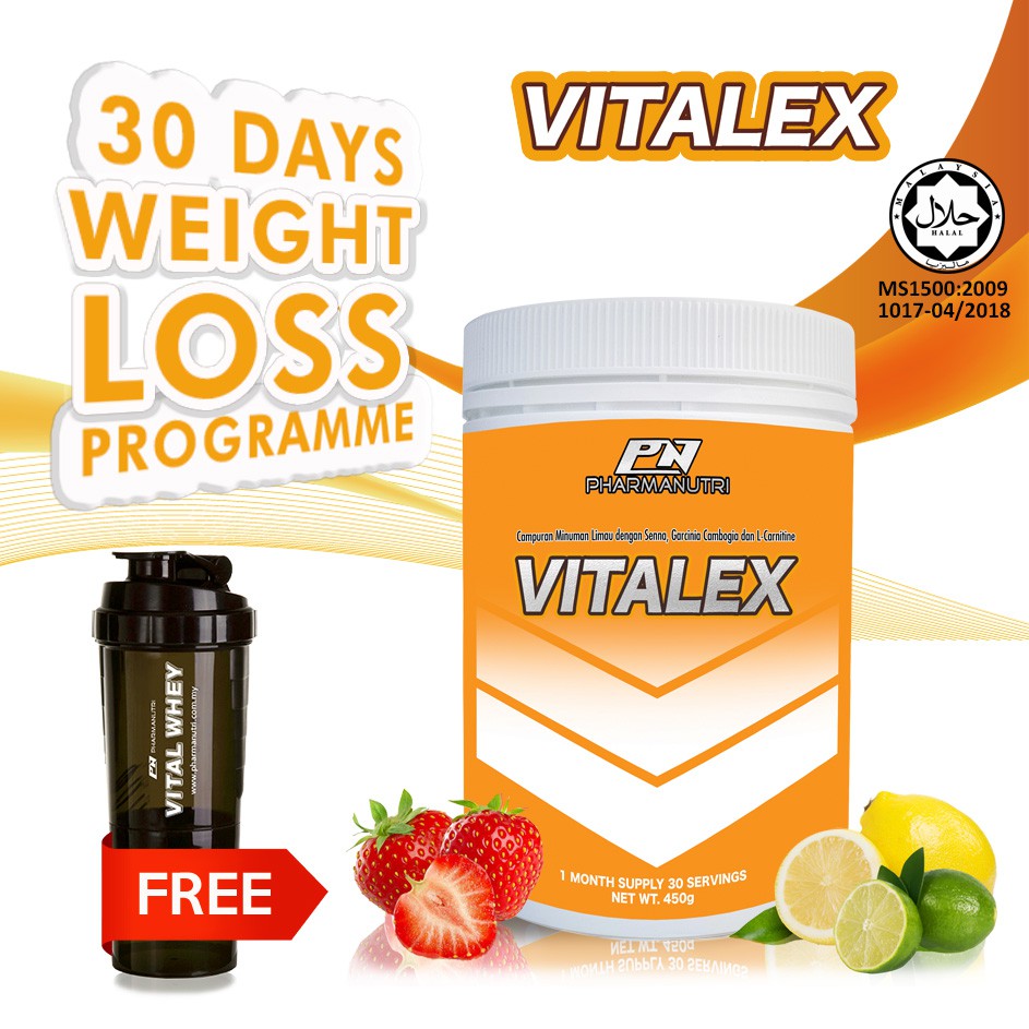 Vitalex Halal Fat Burner 30 Servings [Original] With Hologram + Free ...