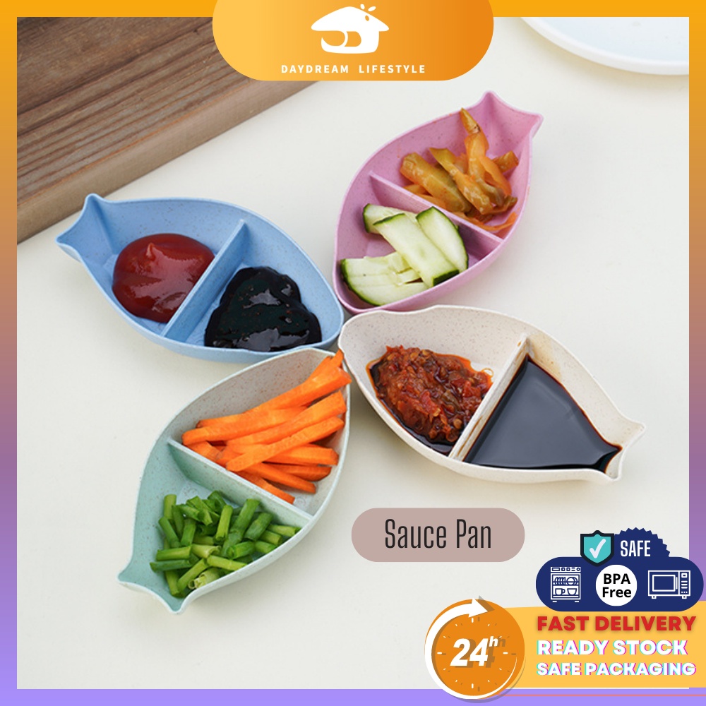 DAYDREAM 2 in 1 Sauce Plate Mangkuk Sos Plate Dipping Sauce Plate ...