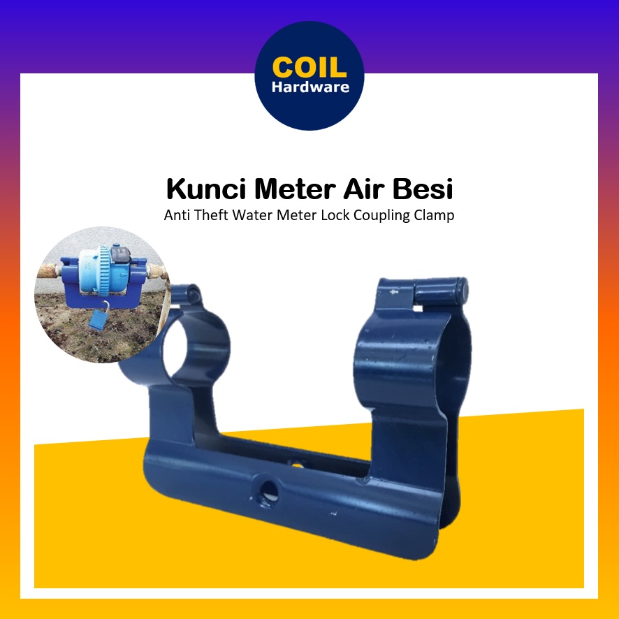 Metal Water Meter Coupling Clamp | Meter Lock | Kunci Meter Air ...