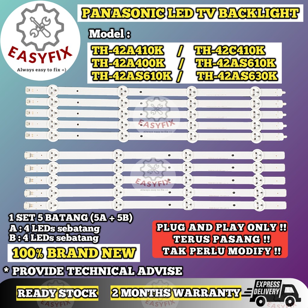 TH-42A410K / TH-42C410K / TH-42A400K / TH-42AS610K / TH-42AS620K / TH ...