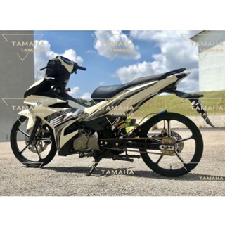 YAMAHA Y15 Y15zr V1 V2 Cream white Susu putih Creamy White Exciter ...
