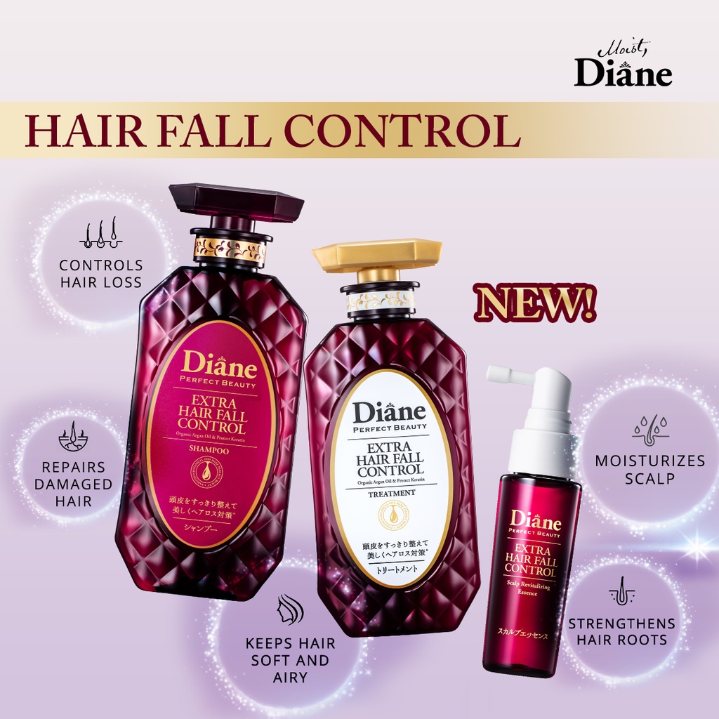 Moist Diane Perfect Beauty Extra Hair Fall Control Shampoo / Treatment ...