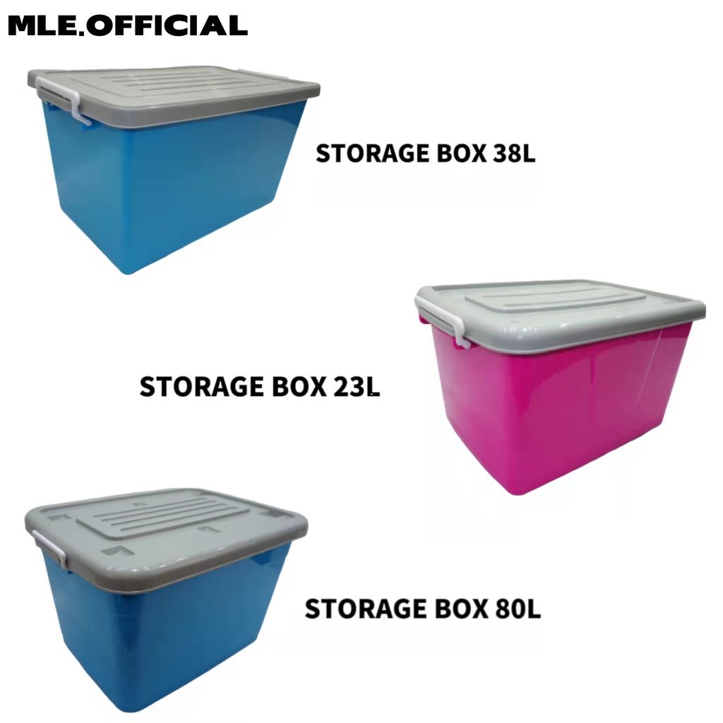 Century Storage Box 23l, 38l, 80l box penyimpanan kotak plastic New ...