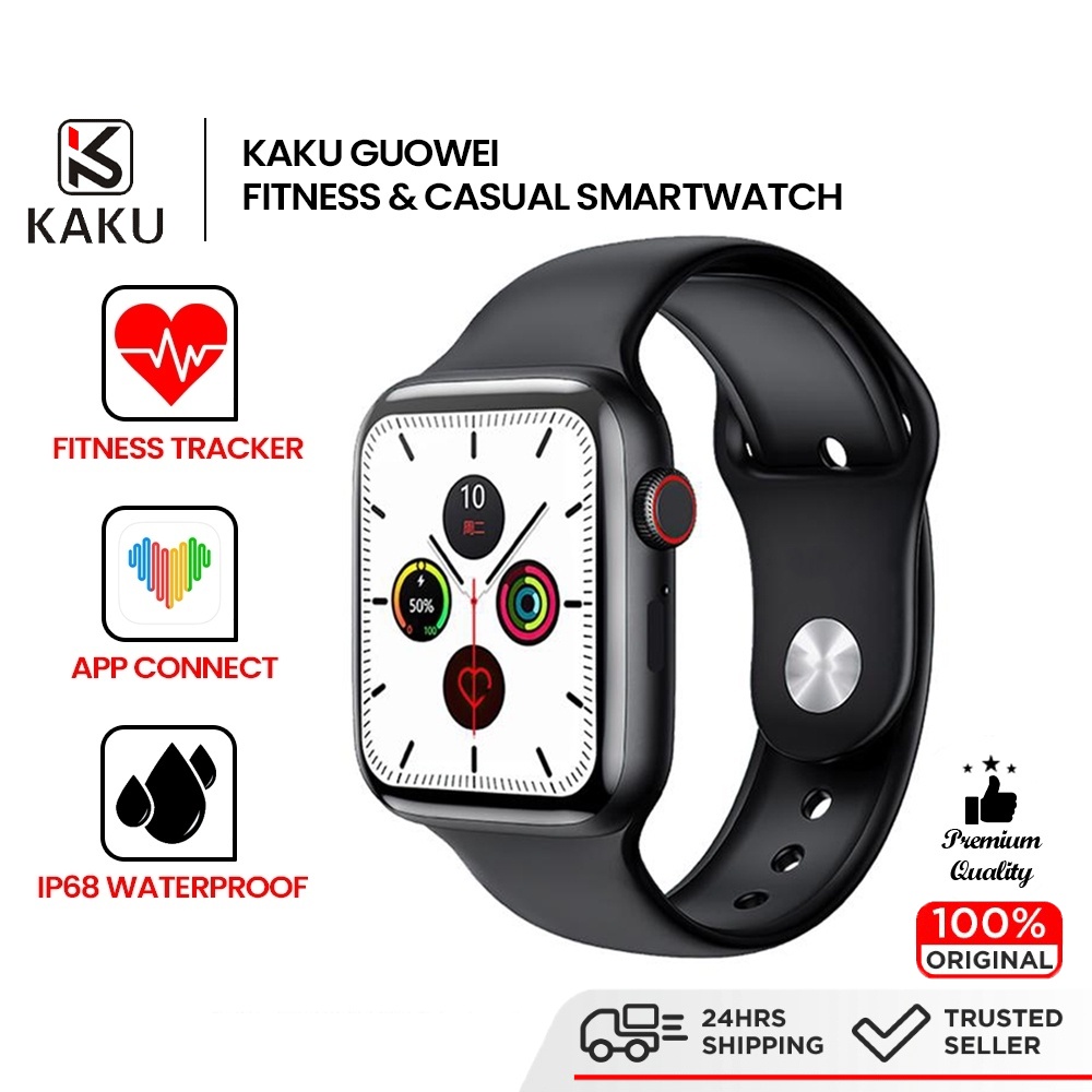 KAKU GUOWEI Smartwatch Fitness Tracker IP68 Waterproof In App Connect ...