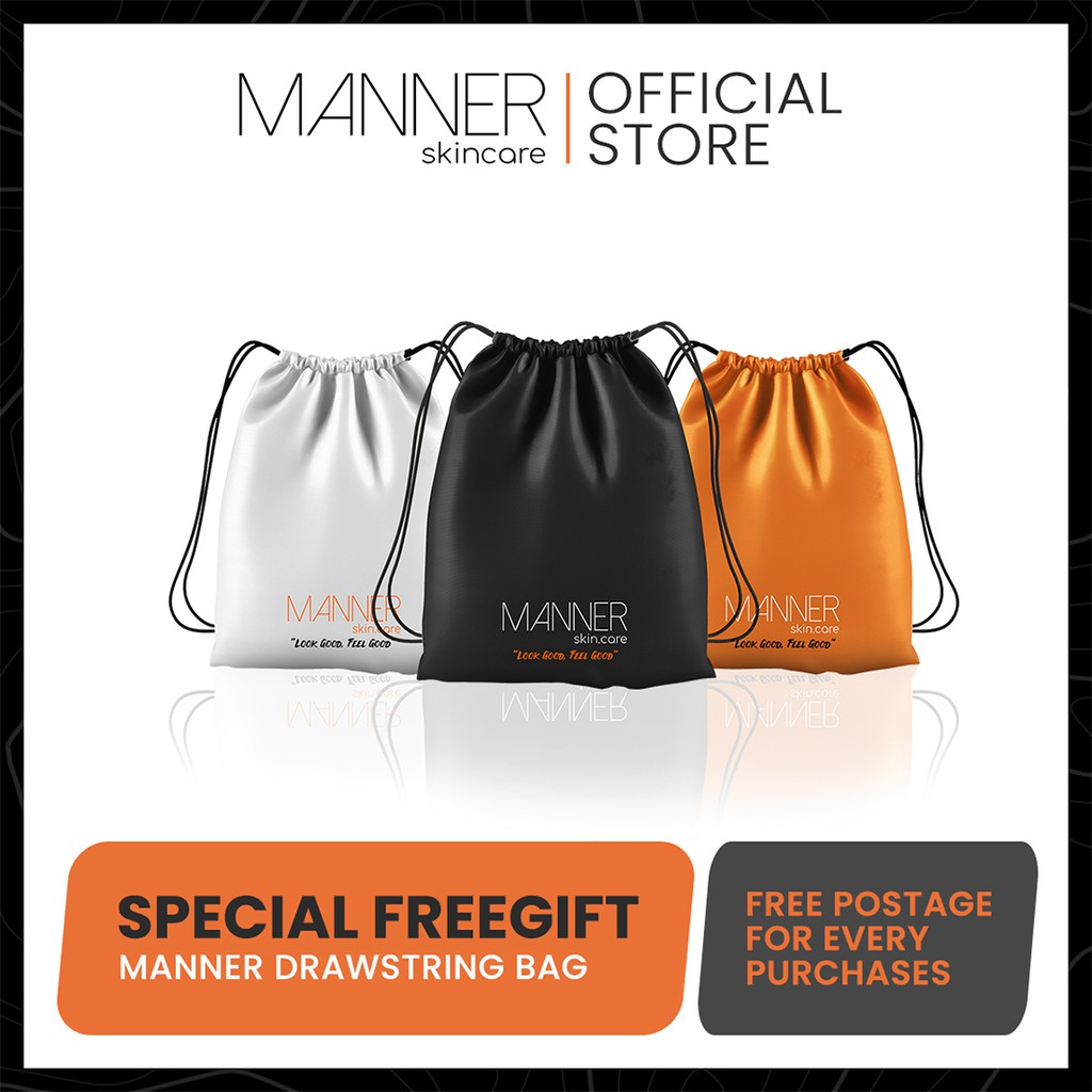 [Freegift] Manner Drawstring Bag | Shopee Malaysia