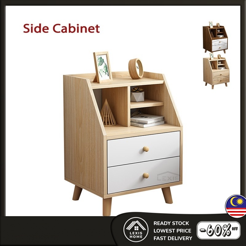 LEXIS L40cm Bedside Table Side Table Side Cabinet Sideboard Nordic ...