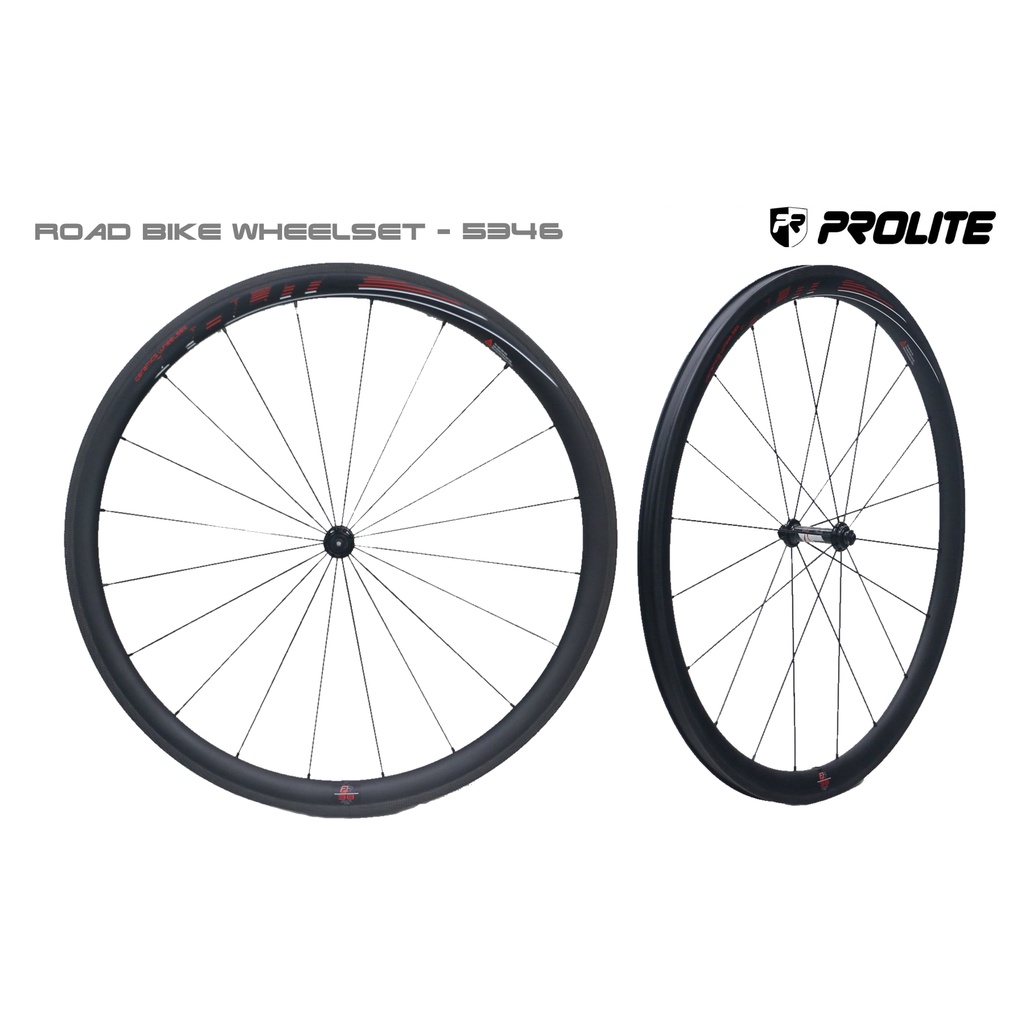 PROLITE 700C 38MM CARBON CLINCHER WITH CERAMIC BEARING ROAD BIKE ...