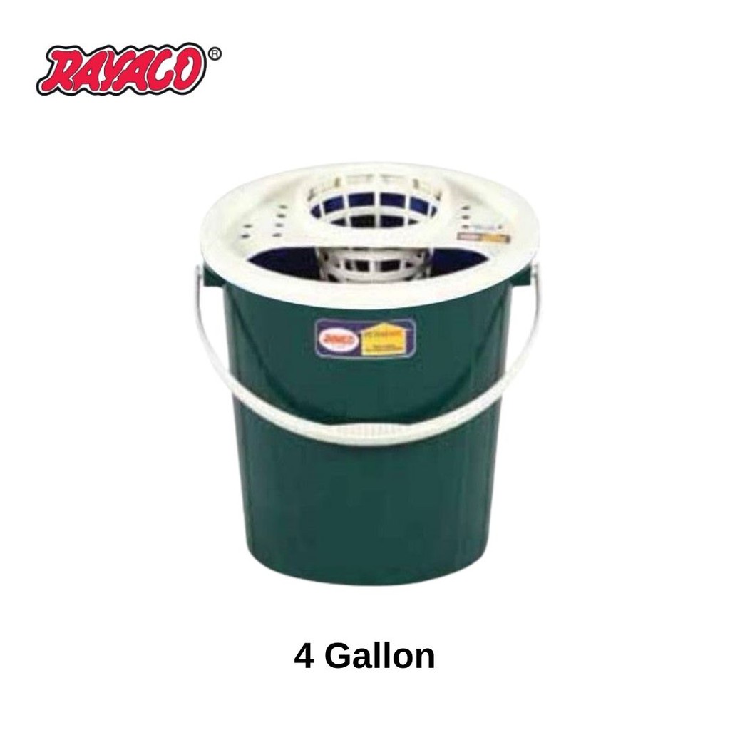 RAYACO VIP SERIES 4/5 Gallon Mop Bucket/Mop Pail/Baldi Mop Plastic Tong ...