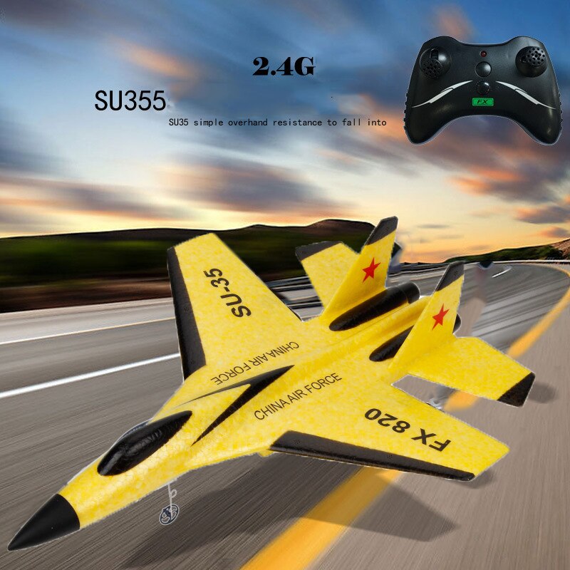 Fx-820 2.4g 2ch su-35 glider wingspan epp rc airplane rtf plane uav rc ...
