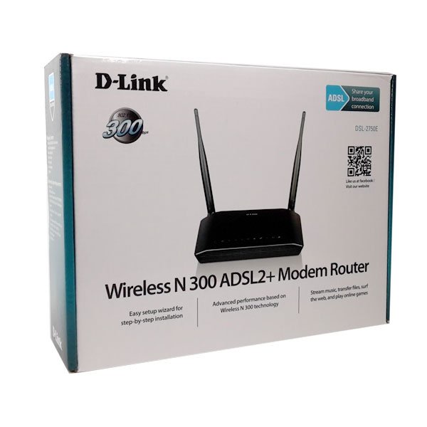 Wireless N 300 ADSL 2+Modem Router ( DSL-2750 E ) | Shopee Malaysia