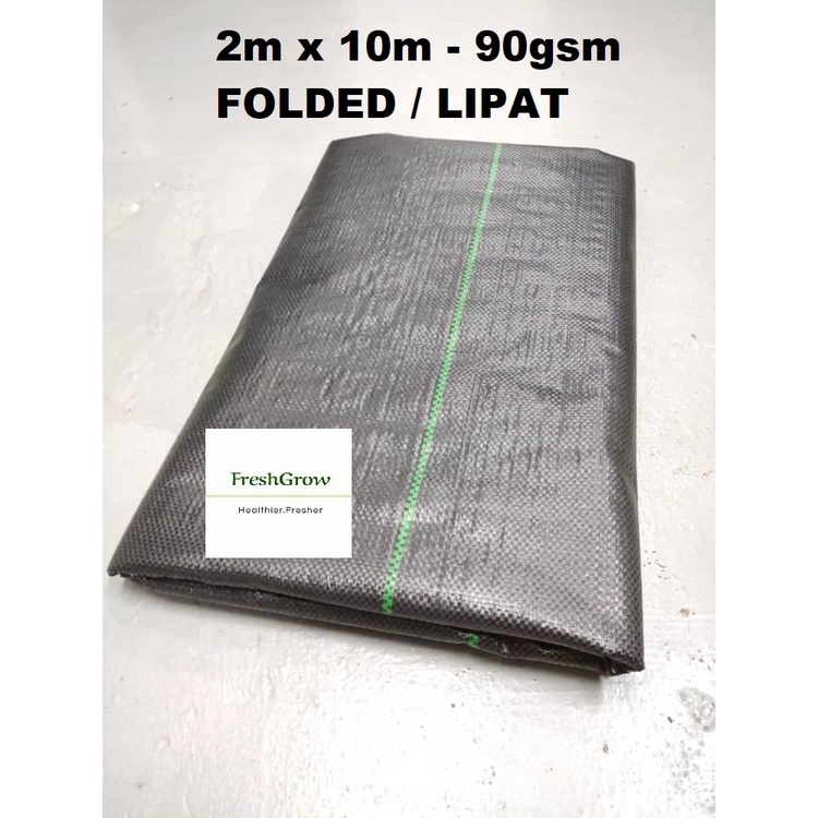 [READY STOCK] WEEDMAT/PENUTUP BUMI/PENUTUP TANAH 1.2M X 10M | 2M X 10M 90GSM - FOLDED/LIPAT ...