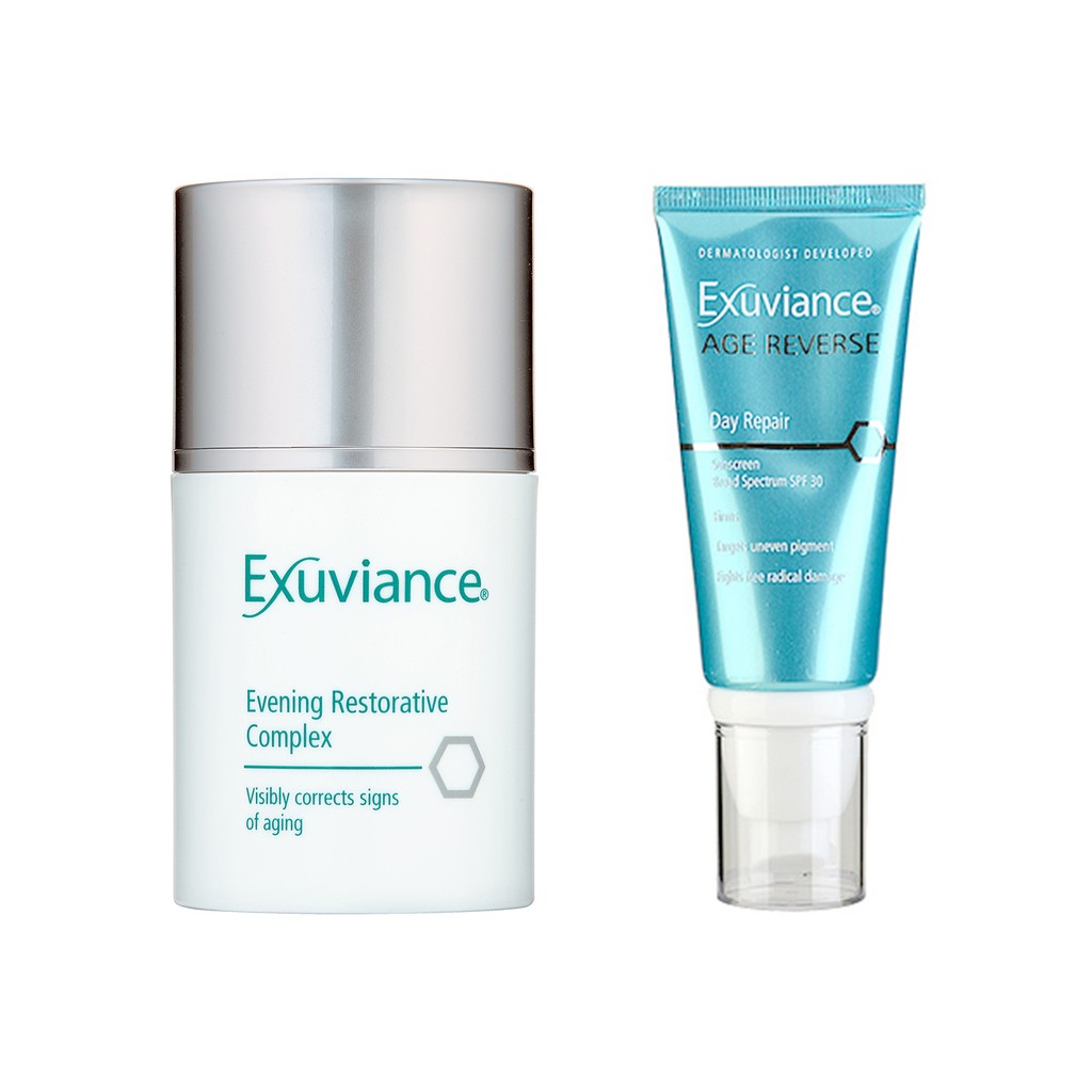 Exuviance Age Reverse Day Repair SPF30 + Evening Restorative Complex 1 ...