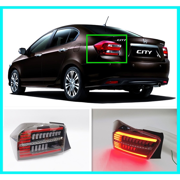 HONDA CITY TMO 2008-2013 DYNAMIC LED REAR TAIL LAMP WITH SIGNAL RUNING ...
