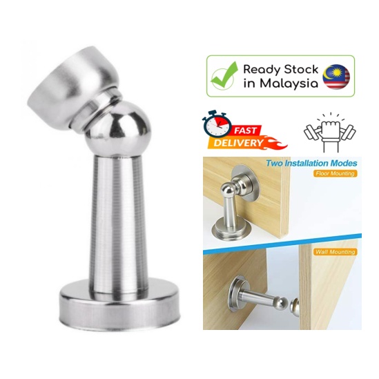 Stainless Steel Magnetic Door Stopper Door Holder Door Bump Tahan Pintu ...