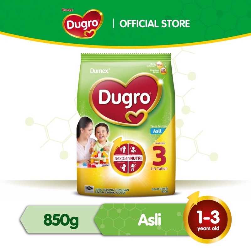 DUMEX DUGRO STEP 3 (ASLI,MADU) 850g | Shopee Malaysia