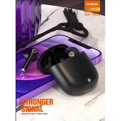 MOXOM MX-TW03 HIFI STARRING TWS WIRELESS EARBUDS BASS TRUE | Shopee Malaysia