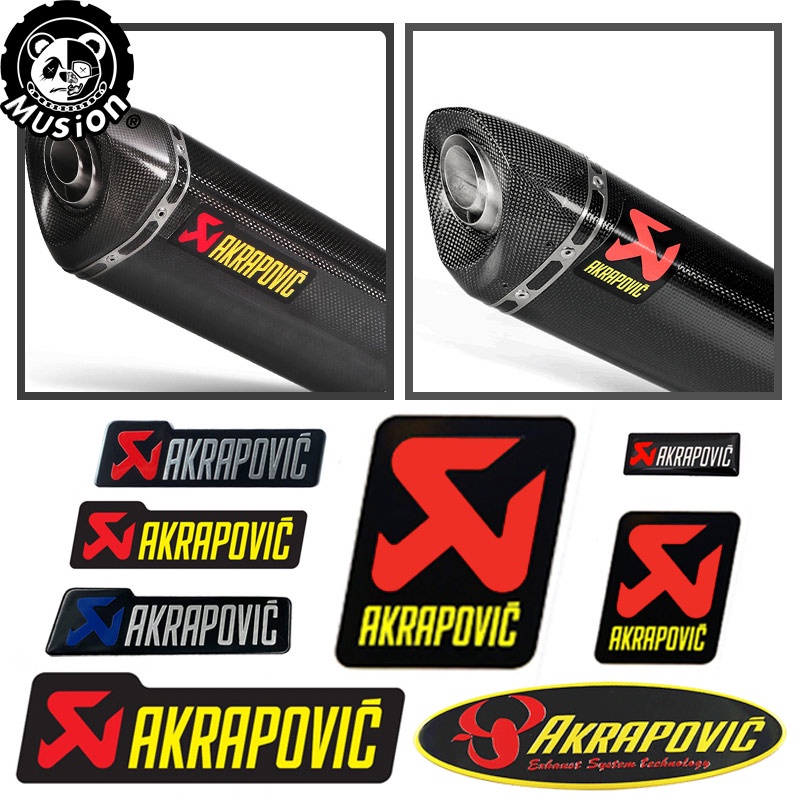 Akrapovic Motorcycle Sticker Exhaust Pipe Sticker Heat Resistant 3D ...
