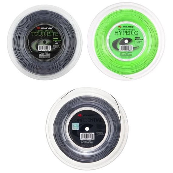 Solinco Tennis Strings Sample Set (Tour Bite, Hyper G, Confidential ...