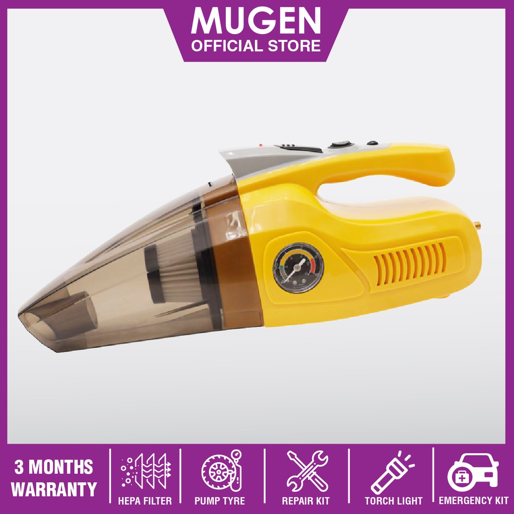 Mugen 4in1 Car Vacuum, Air Inflator, Tyre Pump, Car Emergency Kit ...