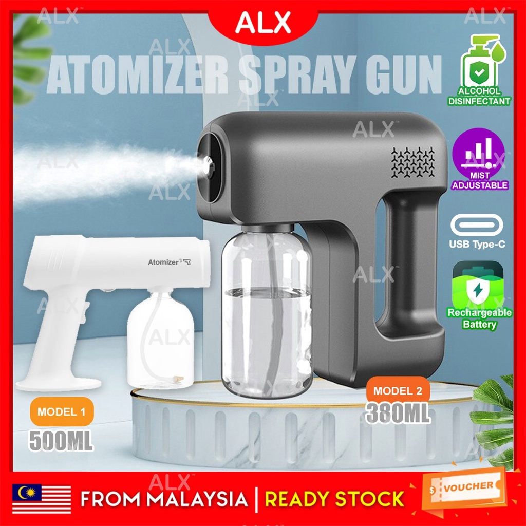 ALX【CLEAR STOCK】Nano Spray Gun Rechargeable Disinfectant Sanitizer ...