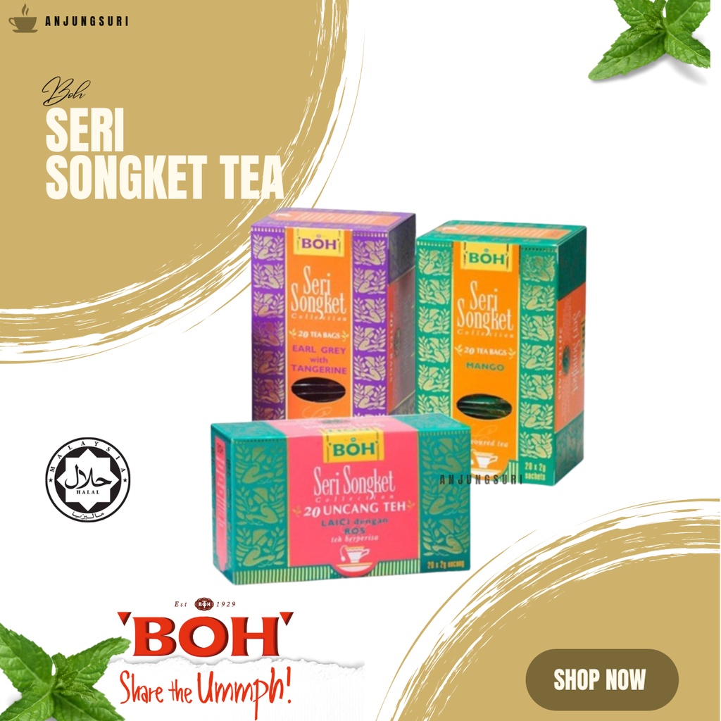 Teh Boh Flavored Tea Boh Seri Songket Collection Mango Earl Grey ...