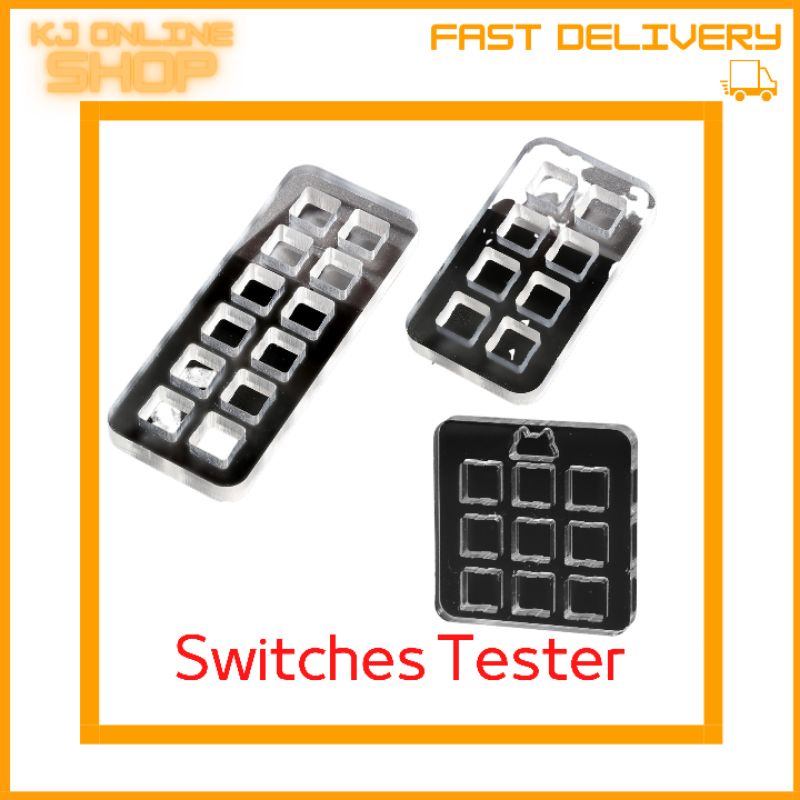 Switch Tester Acrylic Base with Gateron TTC Cherry Akko Glorious Equalz ...