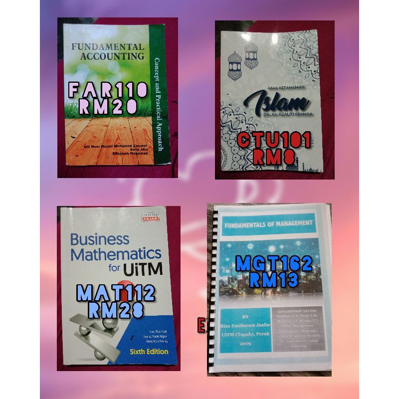 textbook Uitm Sem 1 Accounting | Shopee Malaysia