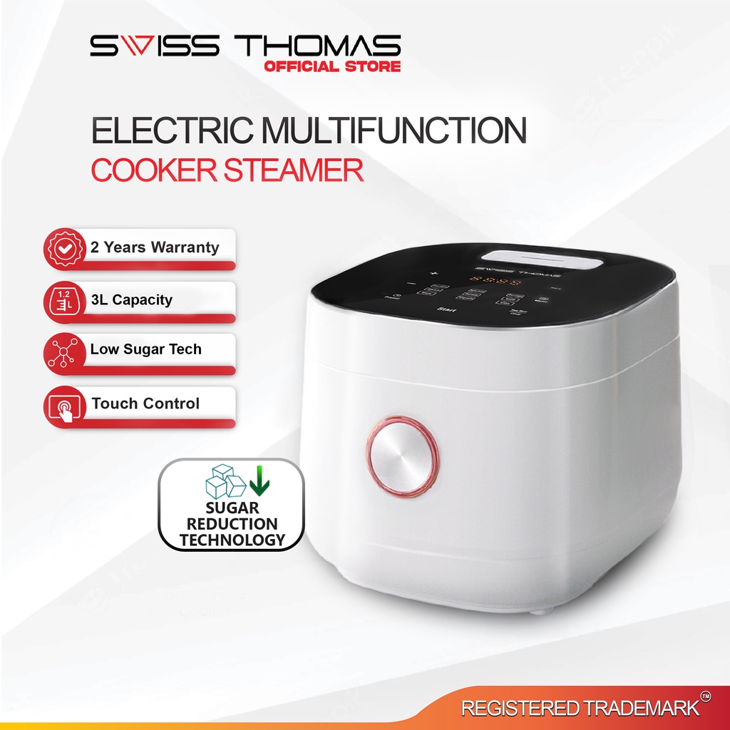 SwissThomas Electric Rice Cooker Multifunction Low Sugar Technology ...