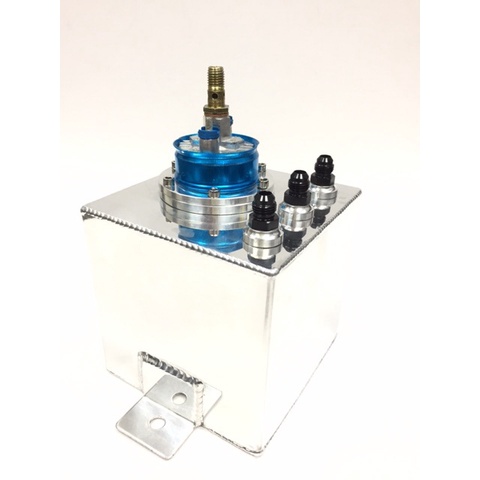 38985 - ATL SILVER 2 LITER Aluminum High Flow Fuel Swirl Surge Pot Tank ...