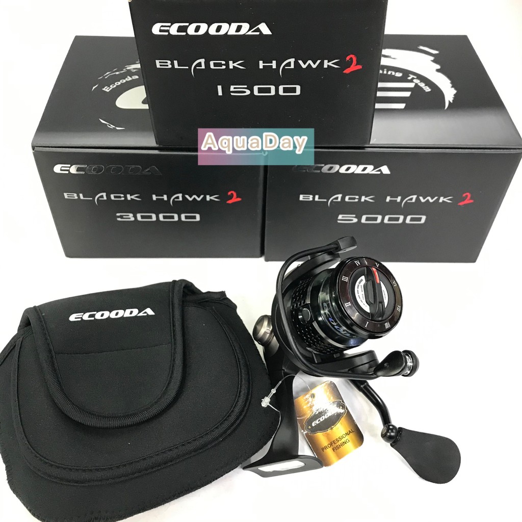 ECOODA BLACK HAWK 2 SPINNING REEL !!FREE COVER!! | Shopee Malaysia