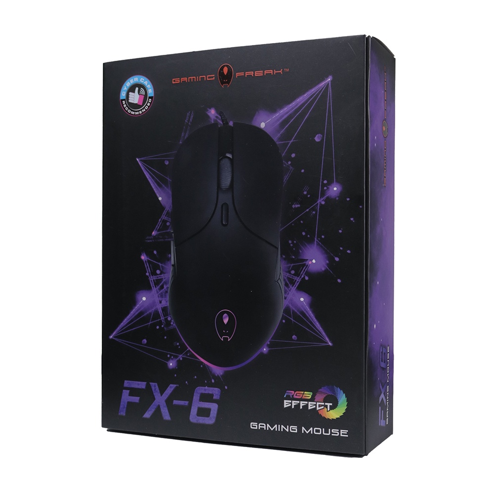 GAMING FREAK FX6 RGB EFFECT GAMING MOUSE(7000DPI) USB-BLACK | Shopee ...