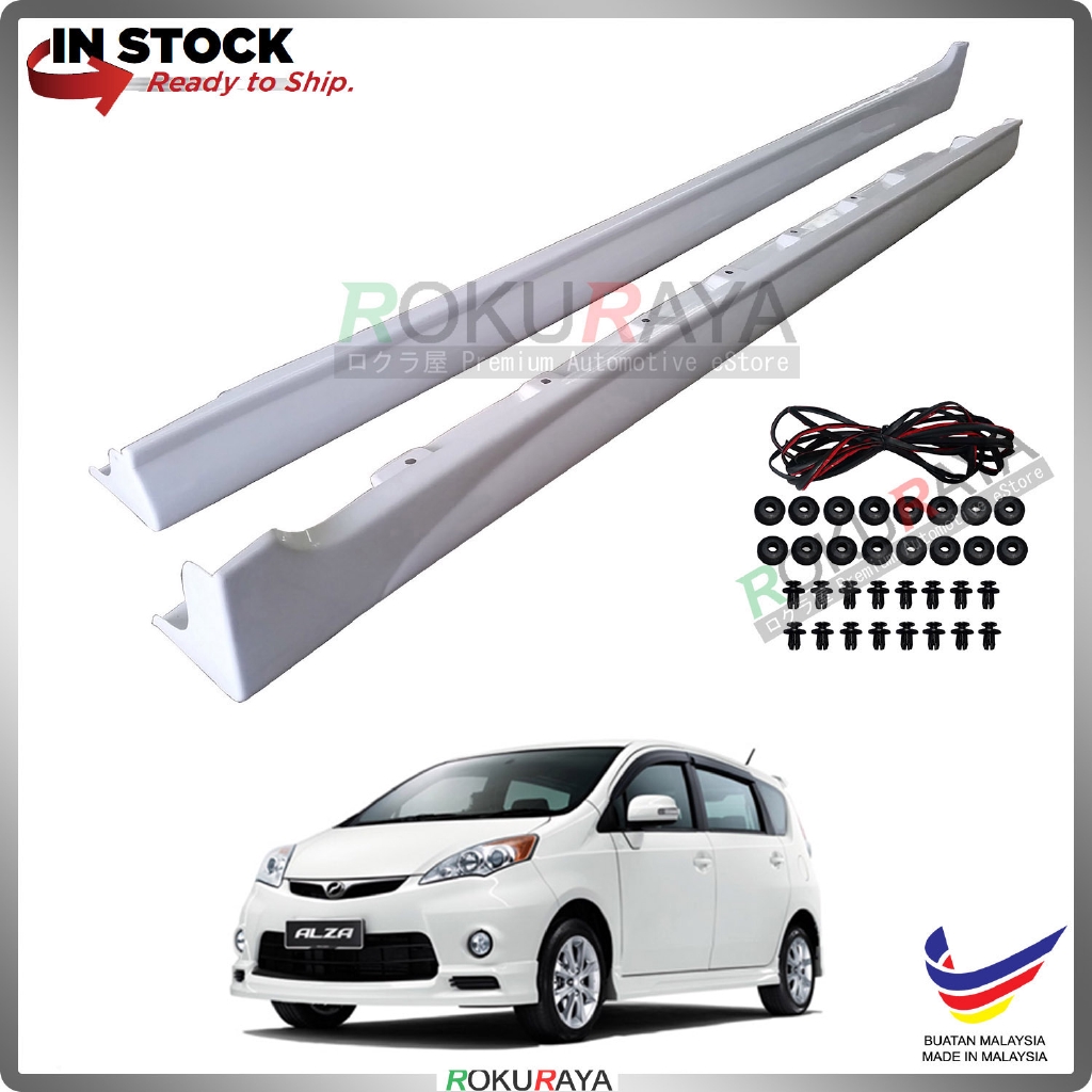 Perodua Alza Old 2009 ABS Plastic Bodykit Skirting Clips Rubber Lining ...