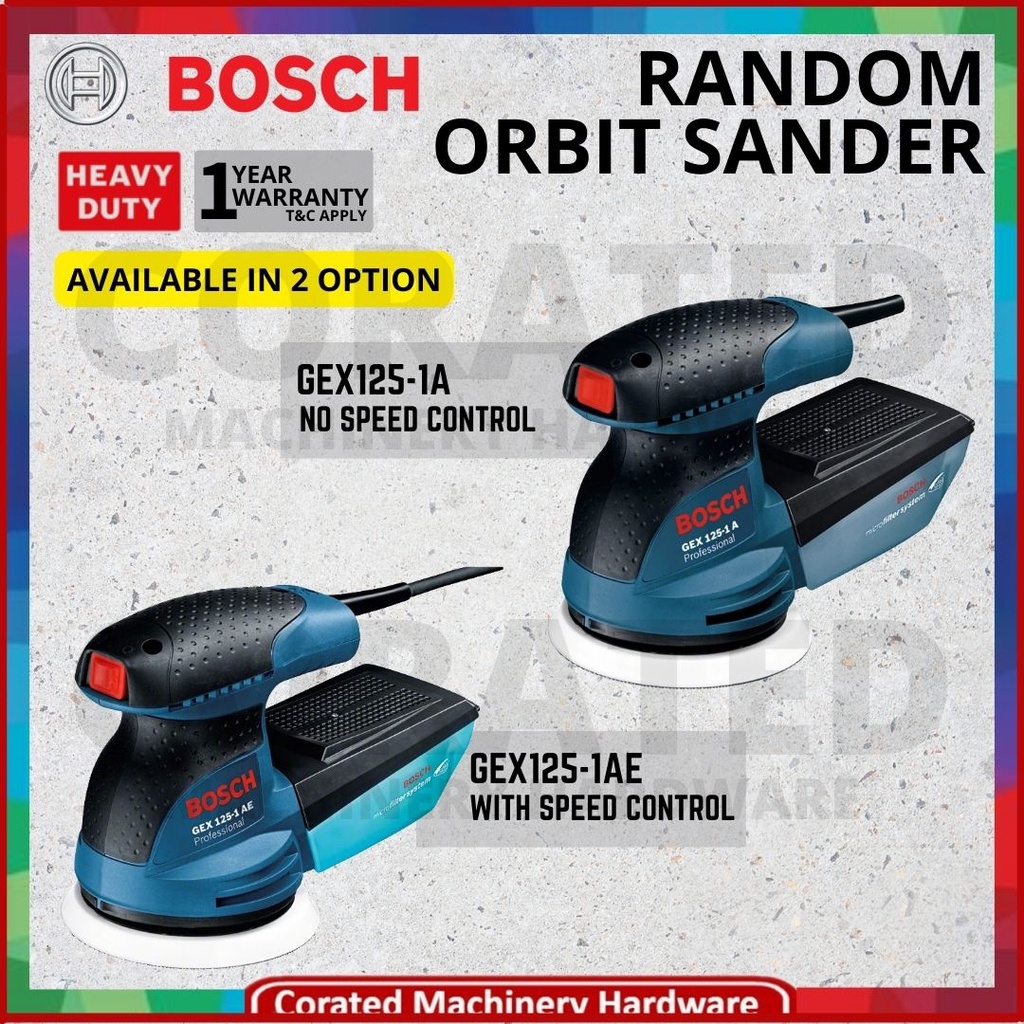 [CORATED] Bosch GEX125-1AE / GEX125-1A Eccentric Sander (1 Year ...