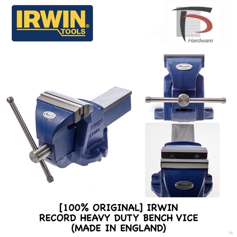[100% ORIGINAL] IRWIN RECORD HEAVY DUTY BENCH VICE (MADE IN ENGLAND ...