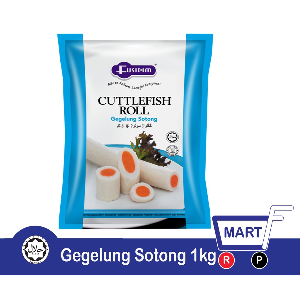 FUSIPIM Cuttlefish Roll 1kg (Gegelung Sotong) [KL, Klang, Selangor ...