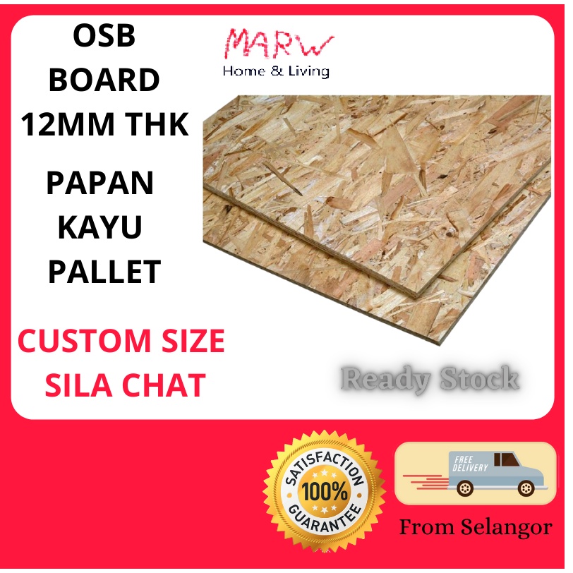 CUSTOM SIZE OSB BOARD PAPAN PALLET KAYU WOOD TEXTURE BOARD PAPAN POTONG ...