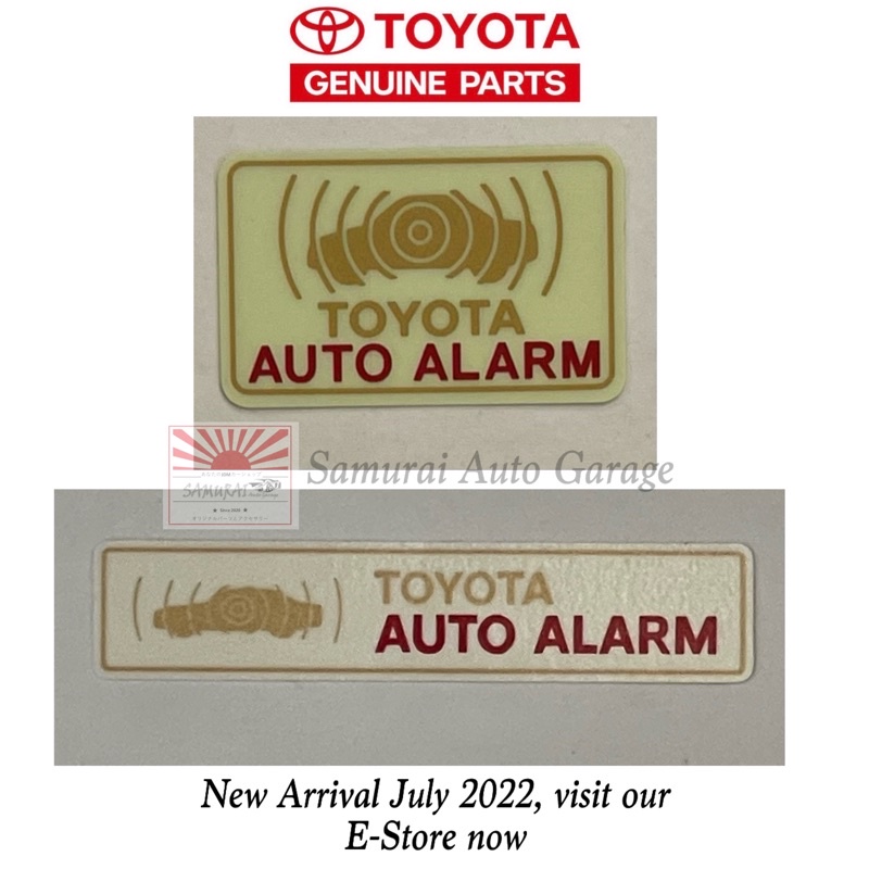 Toyota Label, Immobilizer & Security Sticker | Shopee Malaysia