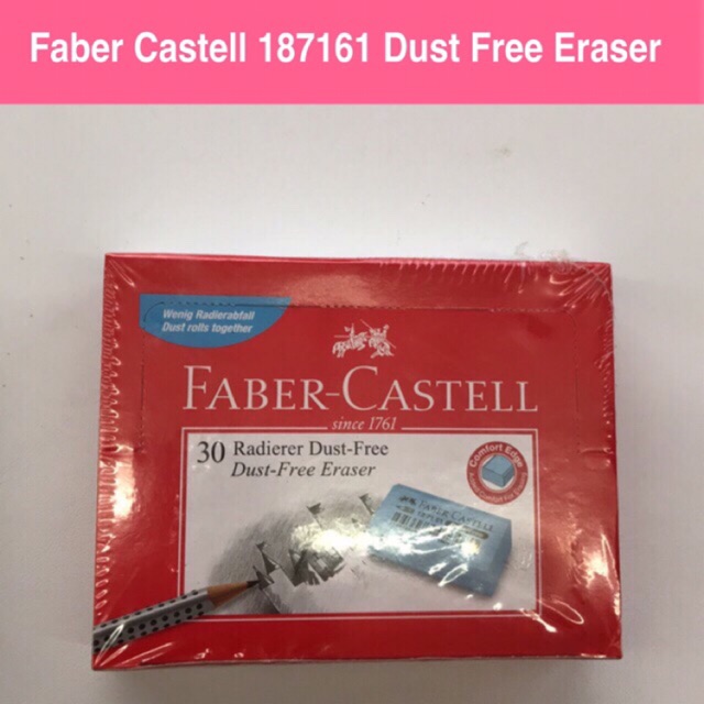 Faber Castell 187161 Dust Free Eraser Pemadam Getah ( 30pcs/Box ...