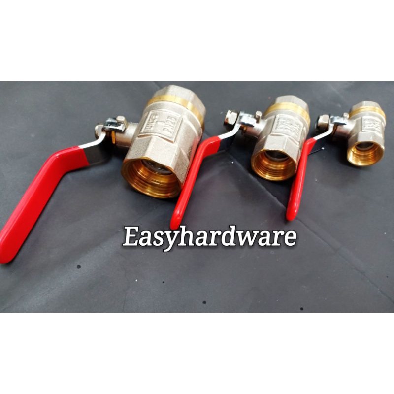 Italy brass ball valve PN25 (1/2" / 3/4" / 1") | Shopee Malaysia